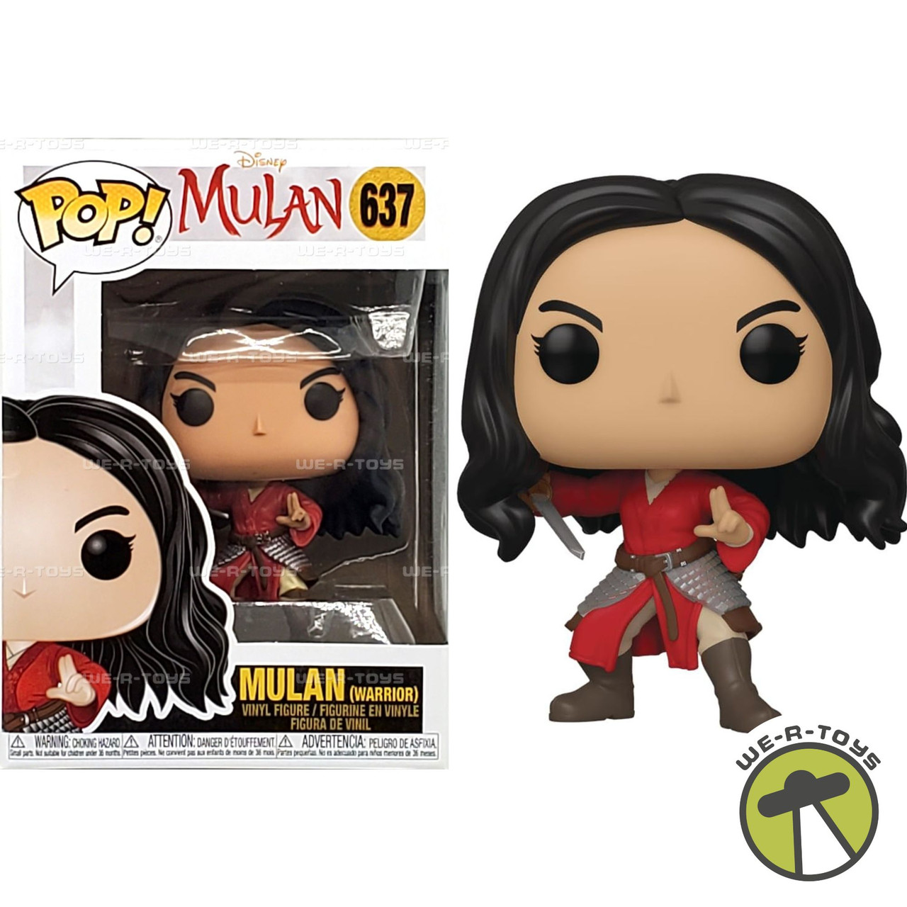 Funko Pop Disney 637 Mulan - Warrior Mulan Vinyl Figure NRFB - We-R-Toys