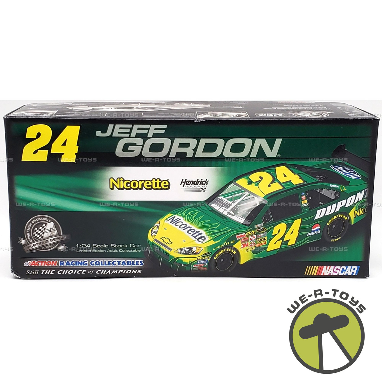 NASCAR 24 Jeff Gordon Nicorette 1:24 Scale Stock Car 2008 Impala SS ...