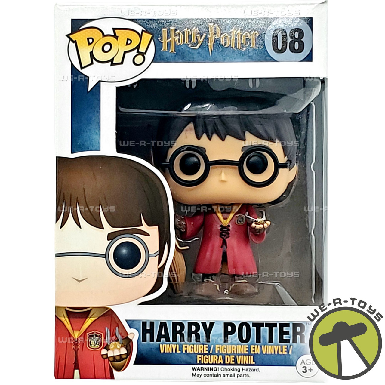 Funko Pop Harry Potter 08 Harry in Quidditch Robe with Golden Snitch ...