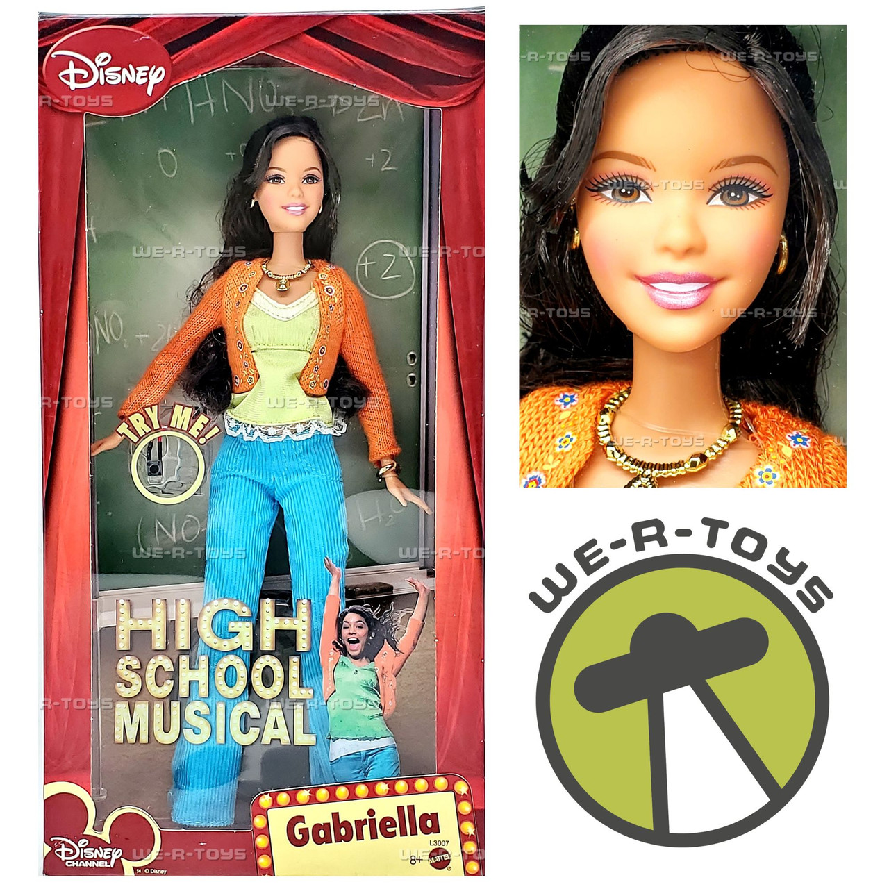 Disney High School Musical Singing Gabriella Doll 2007 Mattel L3007 ...