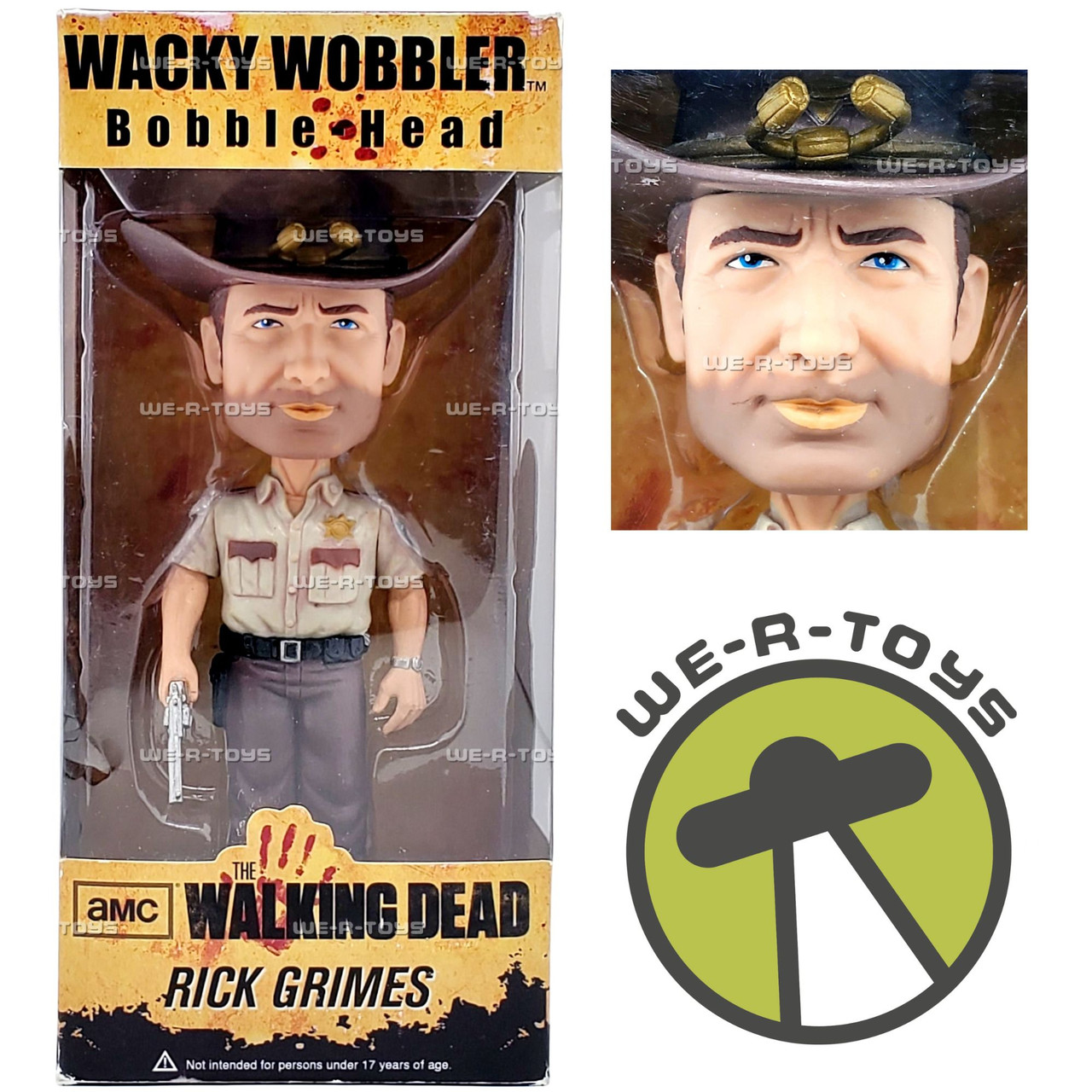 The Walking Dead Rick Grimes Wacky Wobbler Bobble Head Figure Funko ...