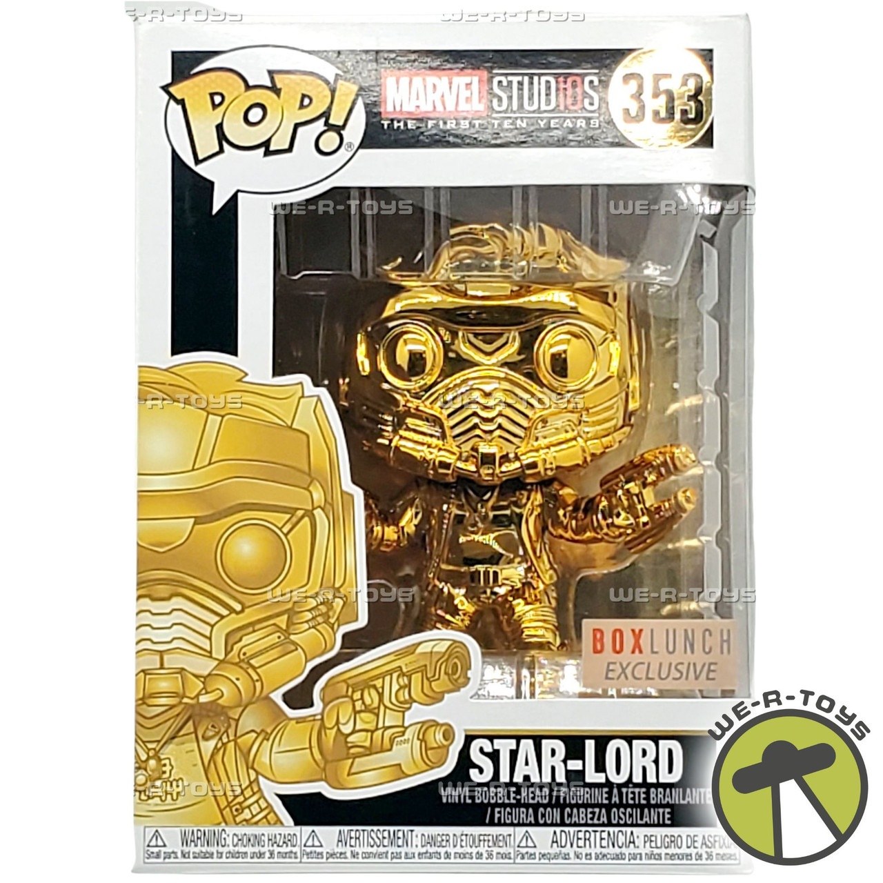 Funko POP Marvel Studios Guardians of the Galaxy Gold Star-Lord 353 ...
