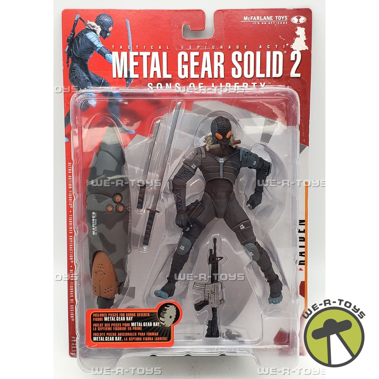 Metal Gear Solid 2 Sons of Liberty Raiden Action Figure McFarlane Toys ...