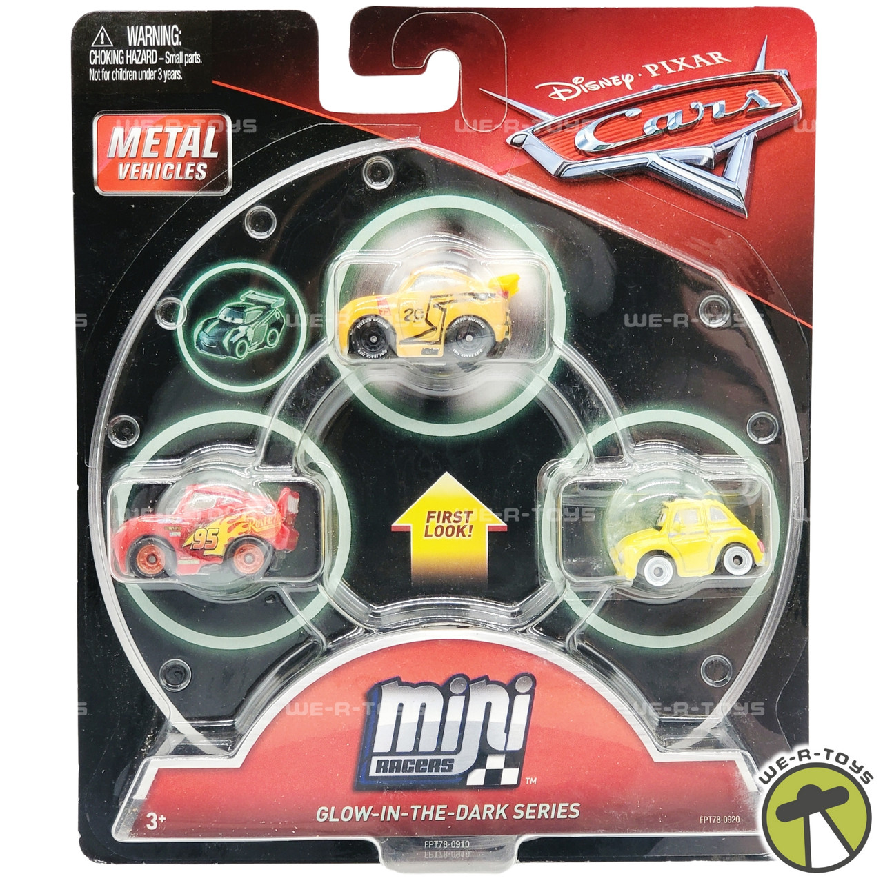 Disney Pixar's Cars Glow-In-The-Dark Series Mini Racers 2017 Mattel ...
