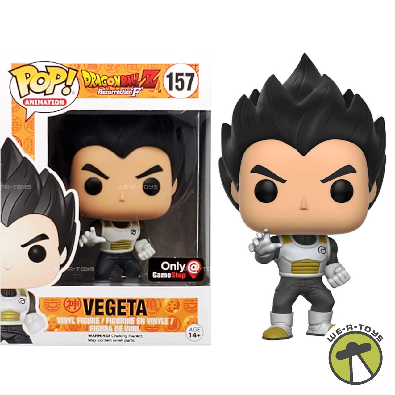 Funko Pop 157 Dragon Ball Z Vegeta GameStop Exclusive Vinyl Figure NRFB ...
