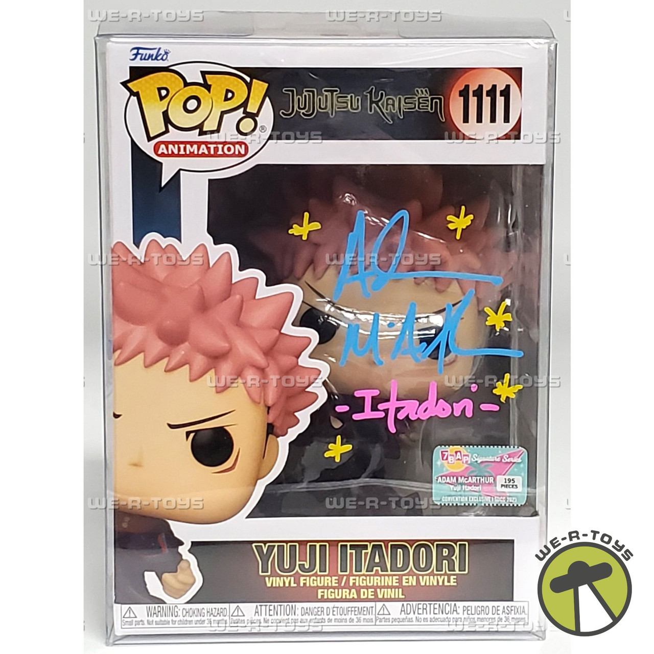 Funko Pop JJK Yuji Itadori Exclusive Figure #1111 Signed By Adam ...
