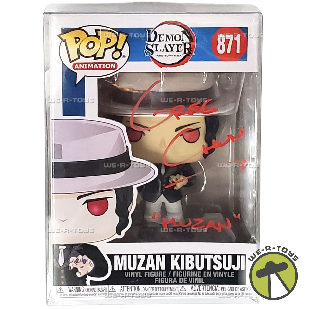 Funko Pop Demon Slayer Muzan Figure #871 Signed By Greg Chun JSA ...