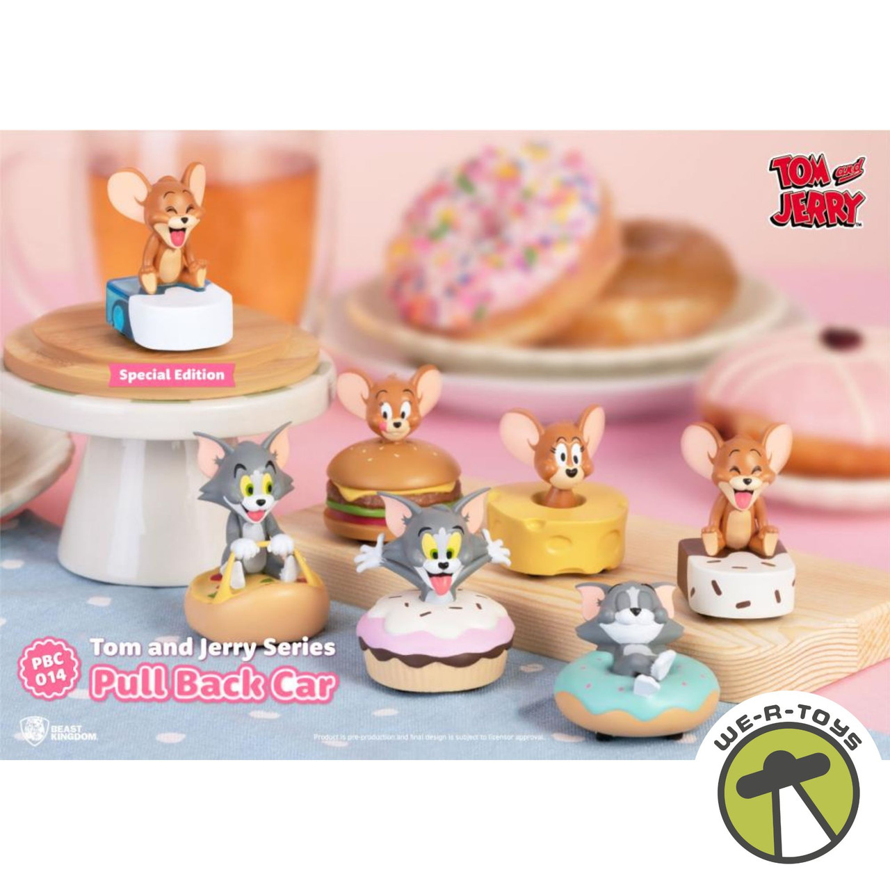 Tom and Jerry PBC-014 Pull Back Car Set 6 Pieces Beast Kingdom - We-R-Toys