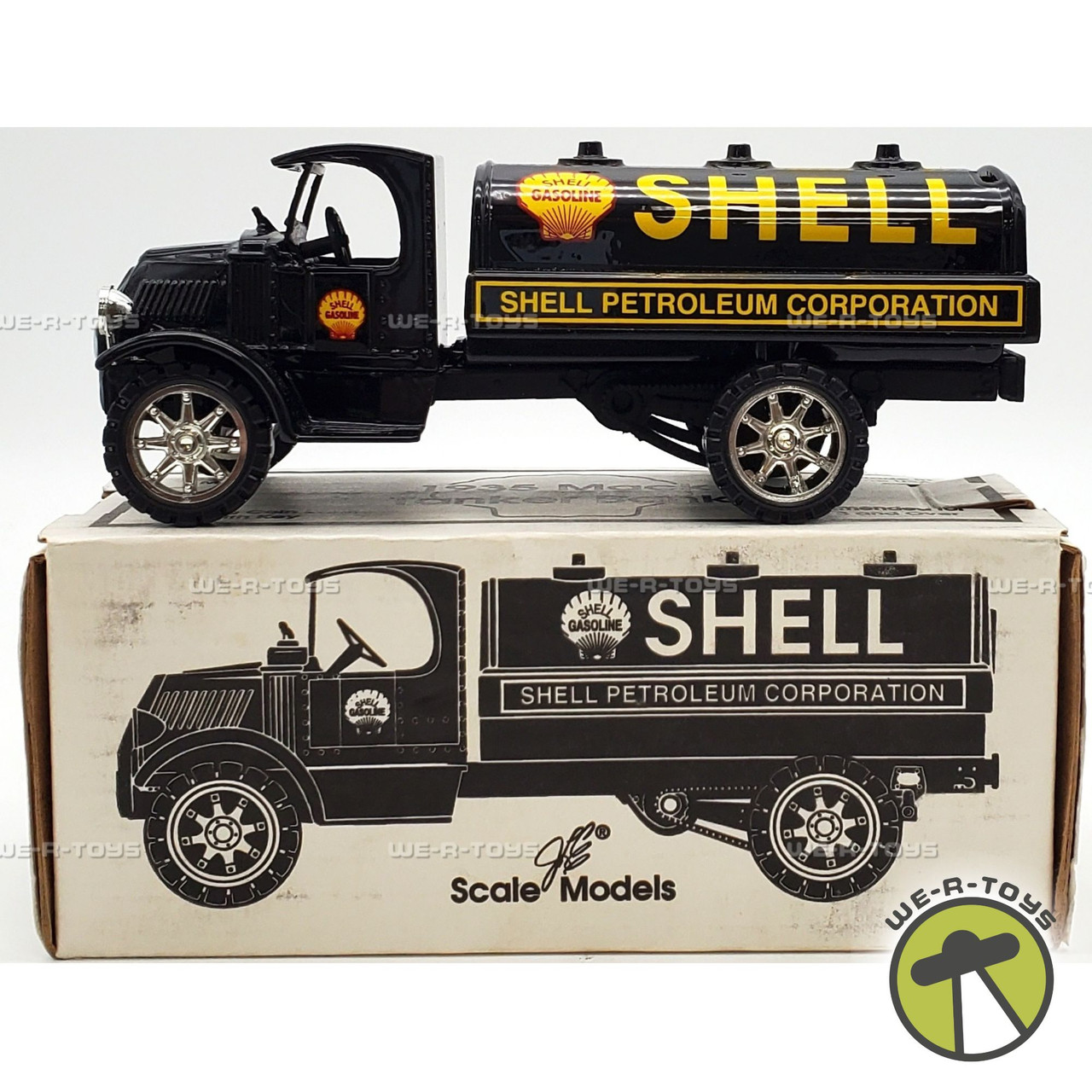 ERTL Shell 1935 Mack Tanker Bank Die Cast Metal Vehicle Locking Coin ...