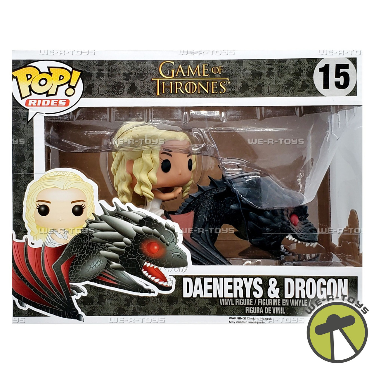 Funko POP Rides Game of Thrones Daenerys and Drogon 15 Vinyl Figure ...