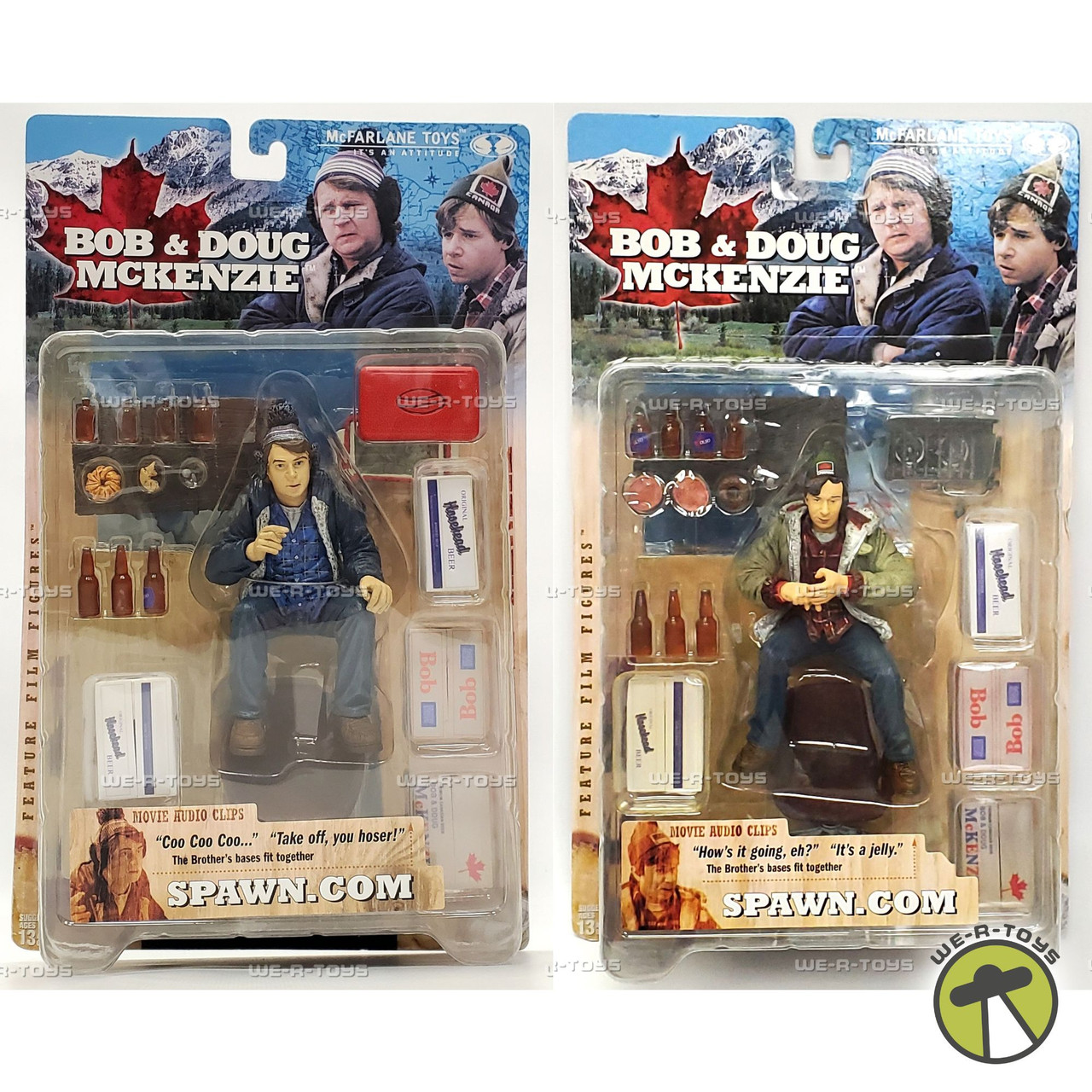 Bob & Doug McKenzie Pair of Feature Film Figures 2000 McFarlane Toys ...