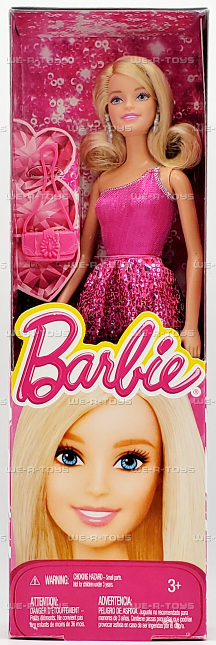 Barbie glitz doll pink dress store
