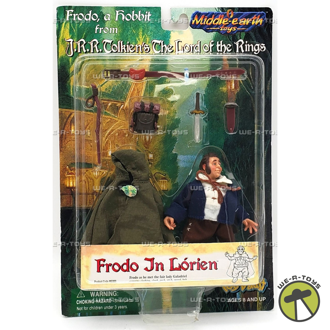 LOTR Middle-Earth Toys Frodo In Lorien Action Figure 1998 Toy Vault ...
