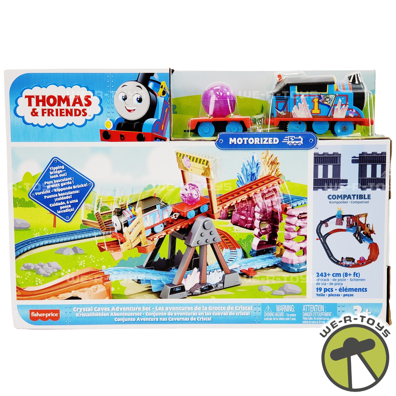 Thomas & Friends Crystal Caves Adventure Set W/ Motorized Engine No ...
