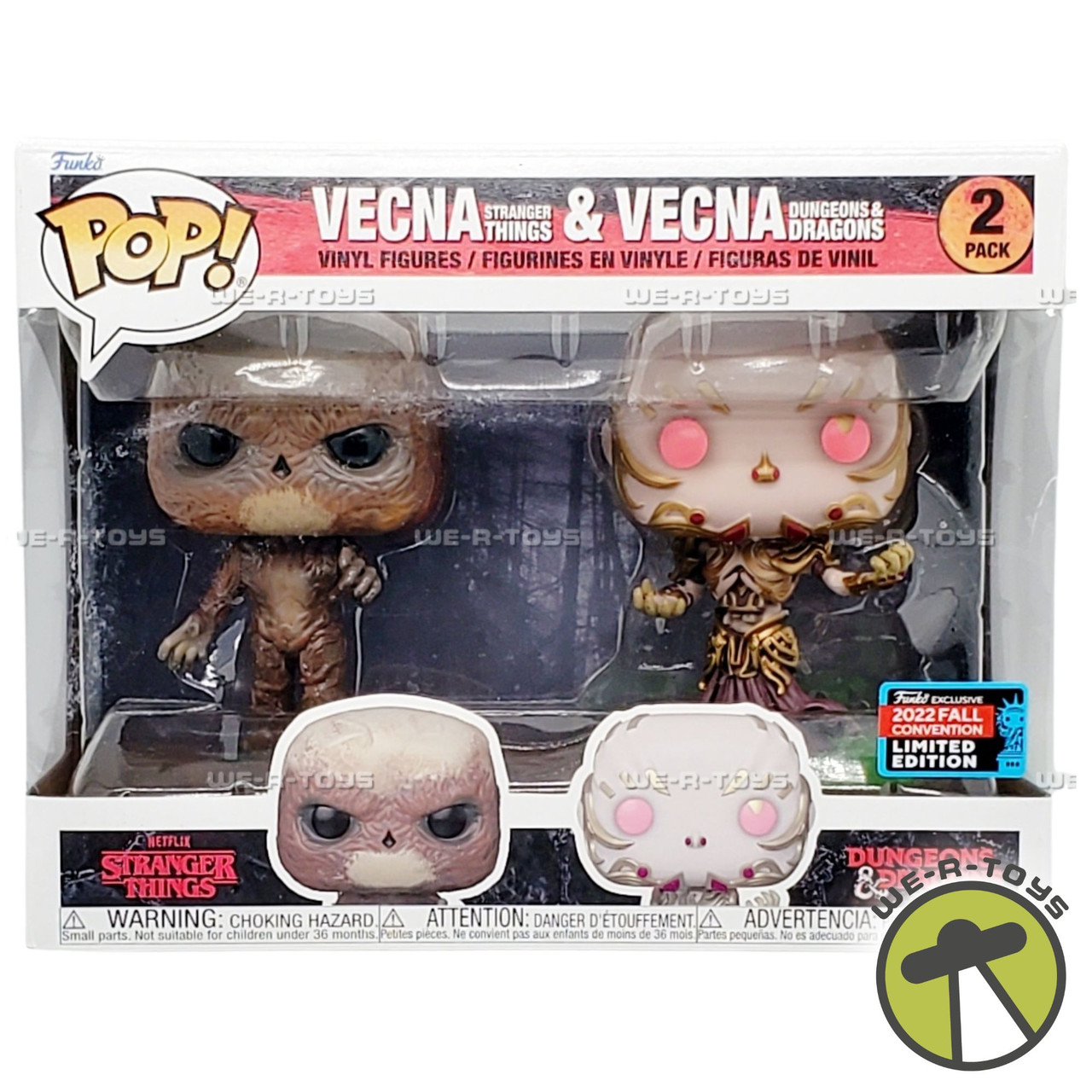 Funko POP Vecna Stranger Things and Vecna Dungeons and Dragons Vinyl ...