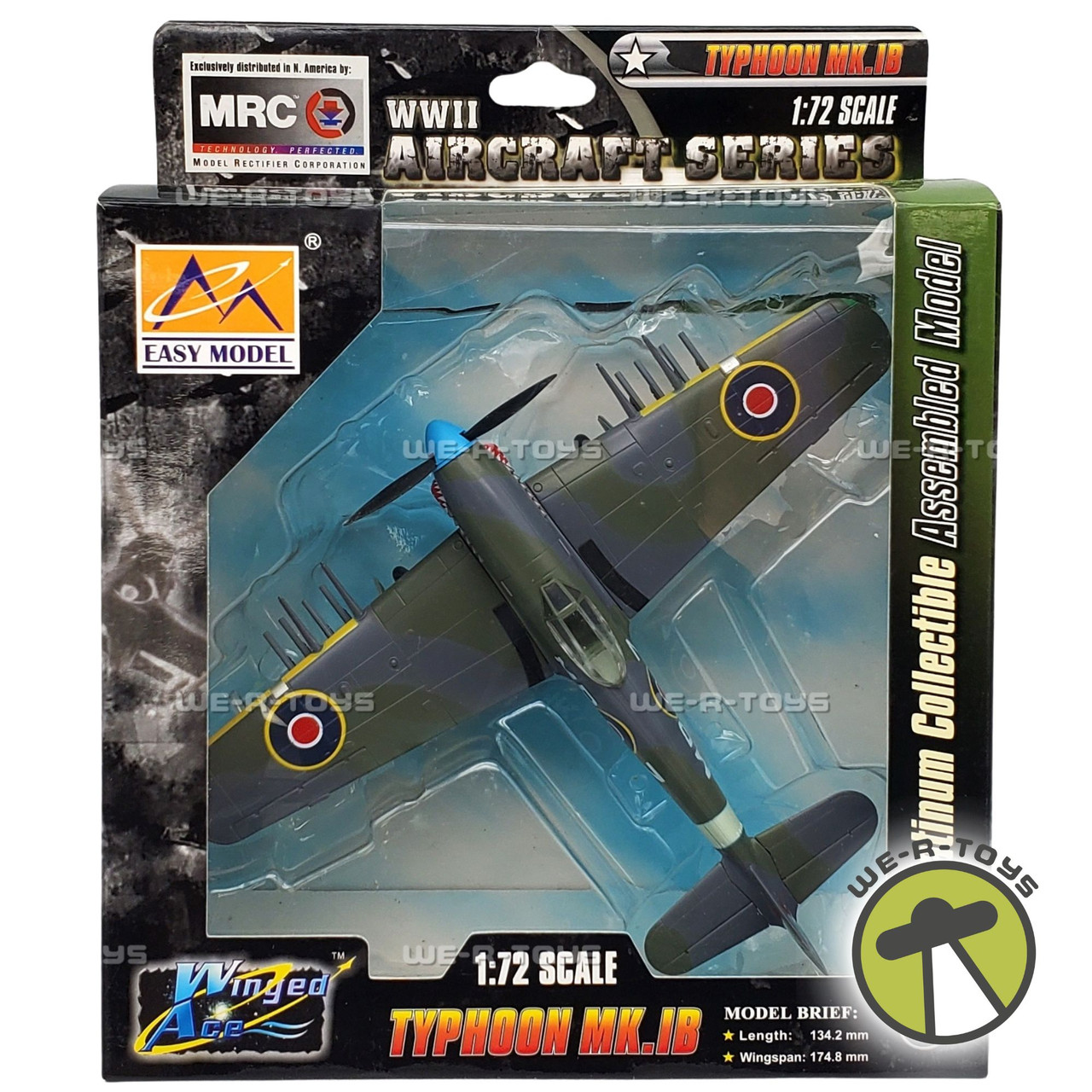 Easy Model Typhoon MK.IB WWII Aircraft Series 1:72 Scale Vehicle #36314 ...