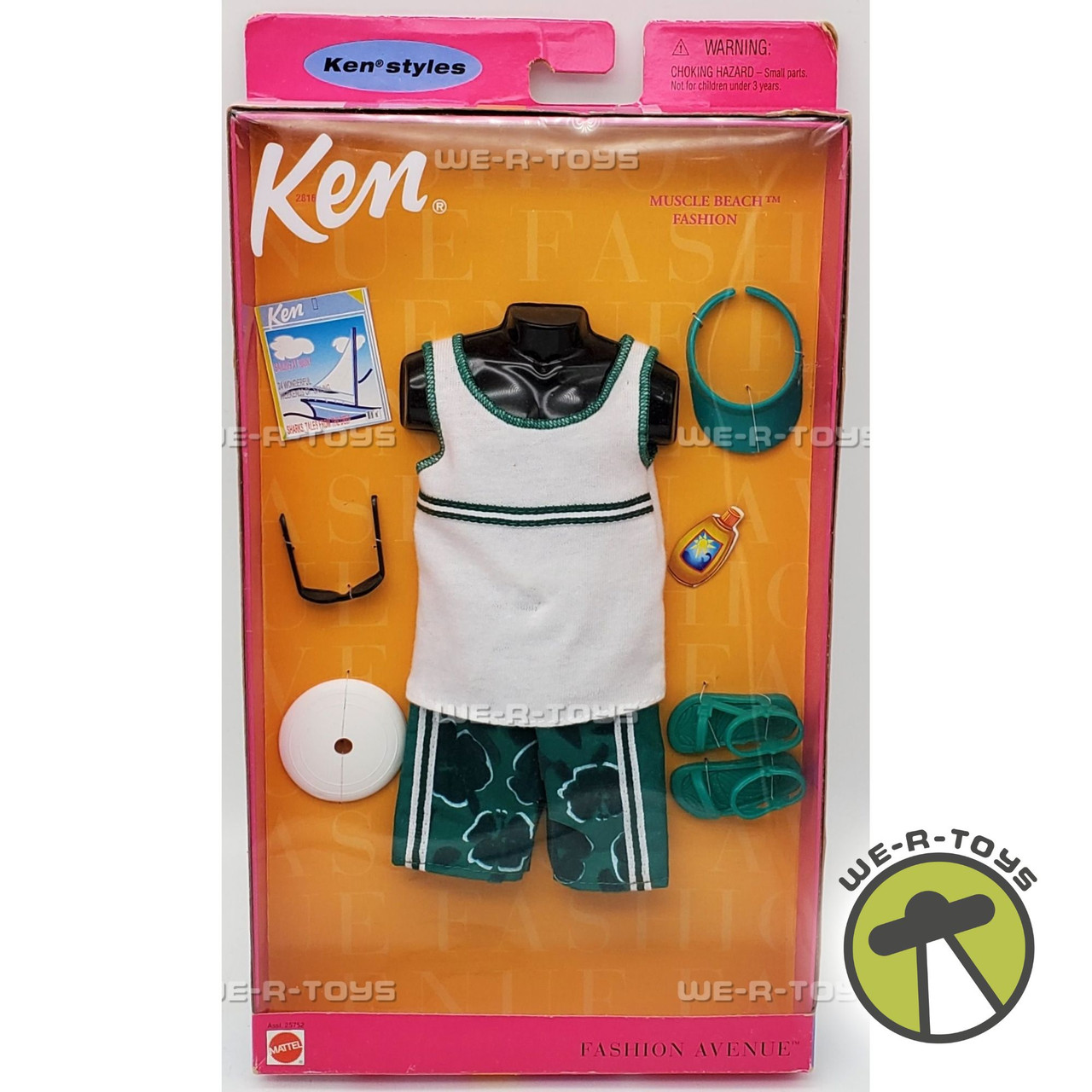 Barbie Fashion Avenue Ken Styles Muscle Beach Fashion Mattel 28160-0980 ...