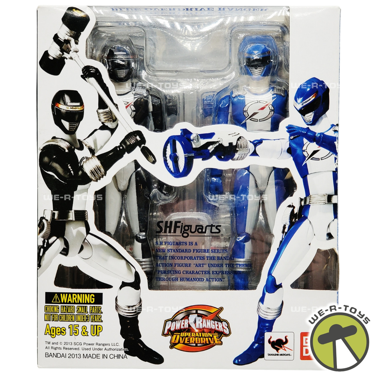 Power Rangers Operation Overdrive Black & Blue Ranger Figures S.H ...