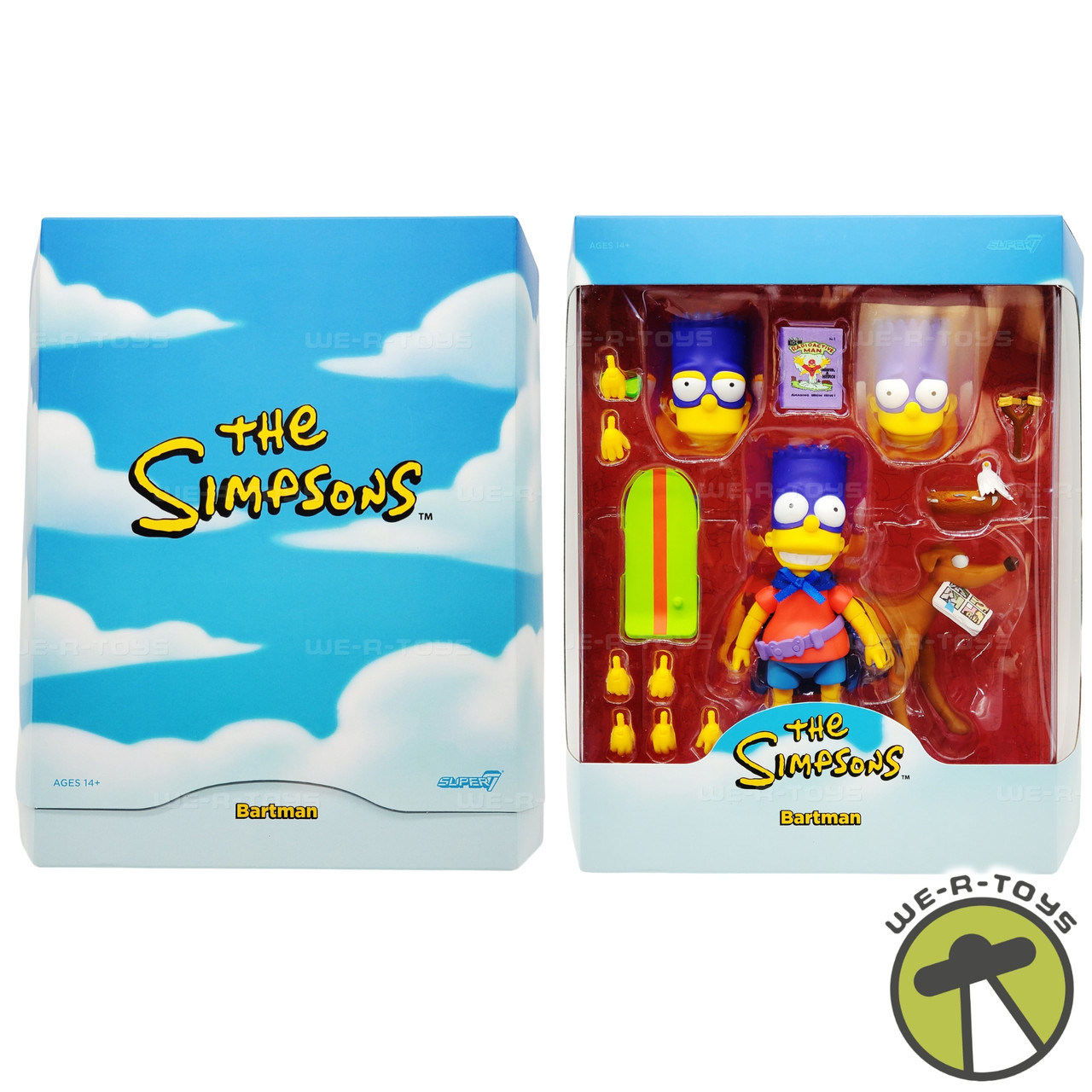 Super7 Ultimates The Simpsons Bartman 7" Action Figure 2024 NEW - We-R-Toys
