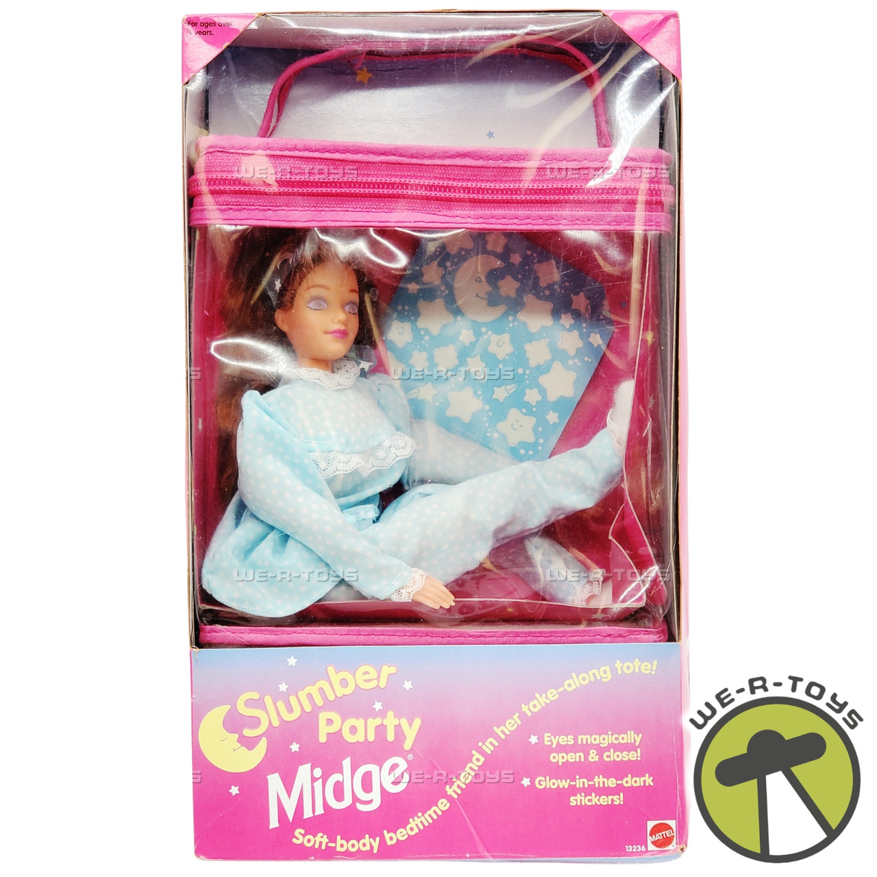 Barbie Slumber Party Midge Doll Soft Body With Case 1994 Mattel 13236 ...
