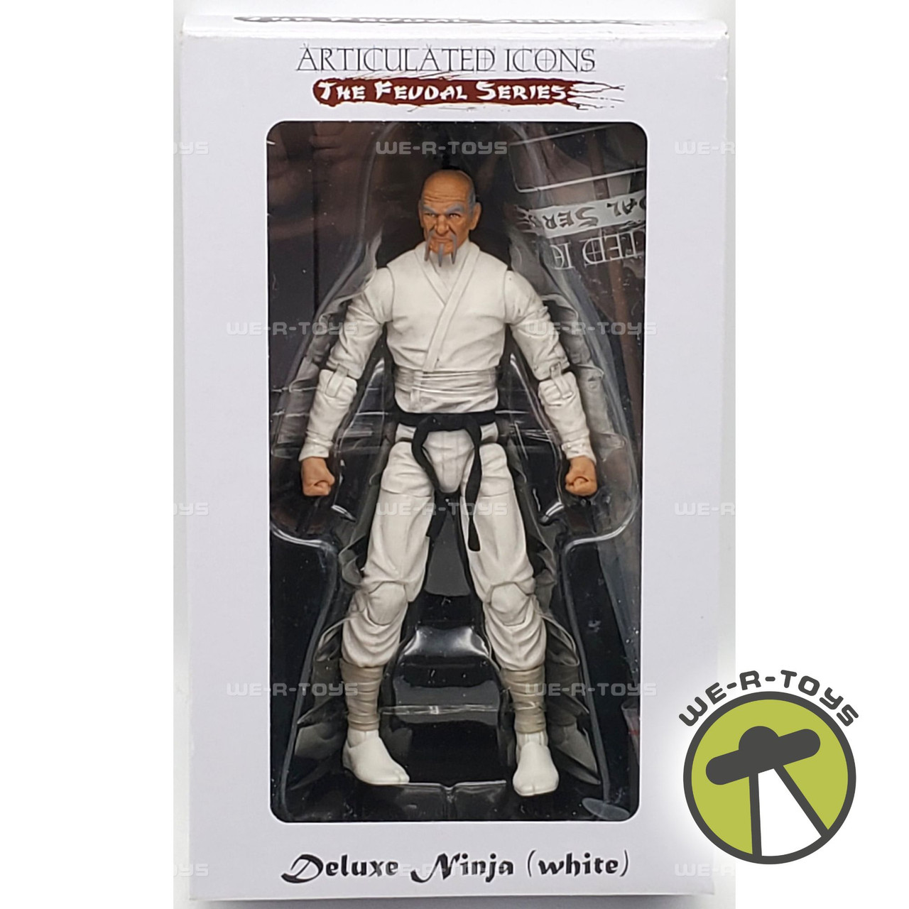 The Fwoosh Articulated Icons Feudal Series Deluxe Ninja White Figure ...