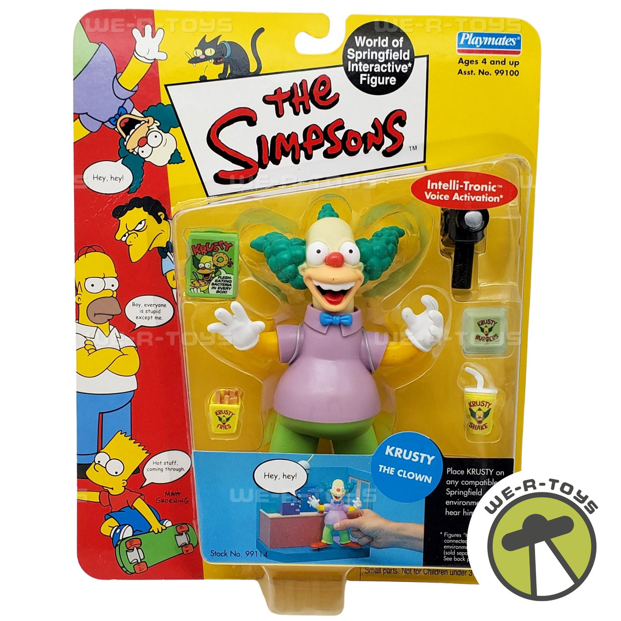 The Simpsons World of Springfield Krusty The Clown Figure Playmates ...