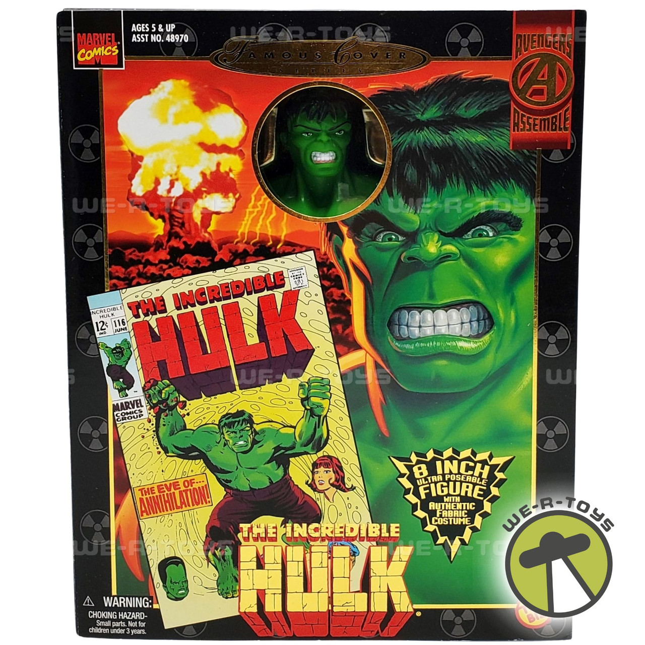 Marvel Avengers Assemble Hulk Action Figure Famous Cover Series 1998 ...