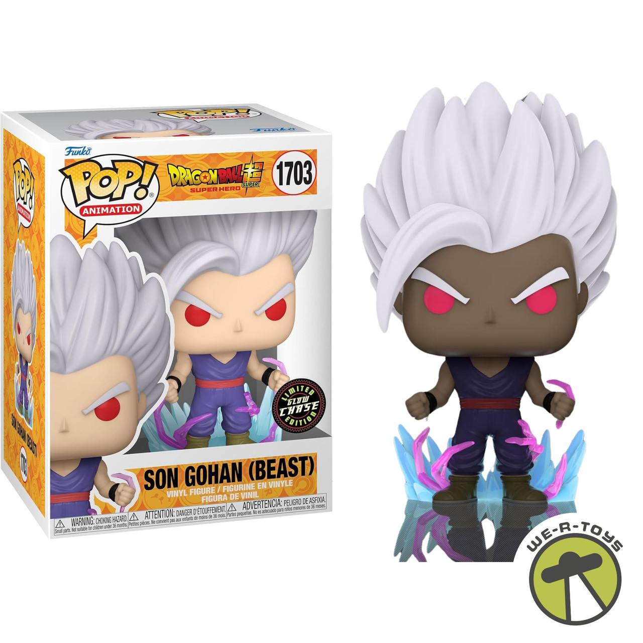 Funko Pop Animation 1703 DBSS Son Gohan Beast Glow Chase Vinyl Figure ...