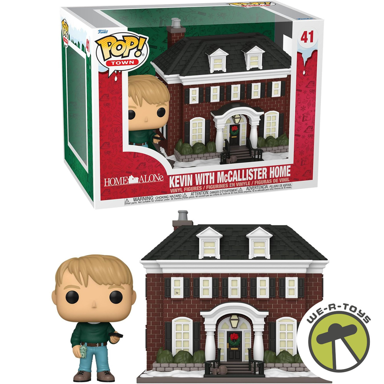 Funko Pop Town 41 Home Alone Kevin with McCallister Home Glows Vinyl ...