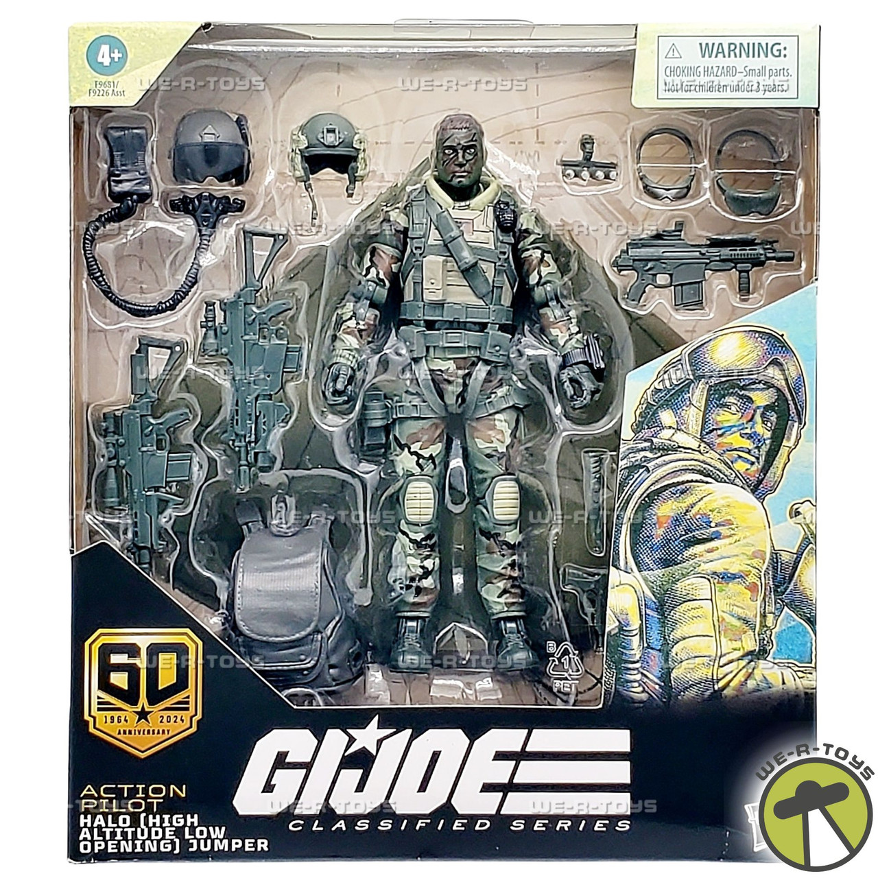 G.I. Joe Classified Series 60th Anniversary Action Pilot HALO Figure ...