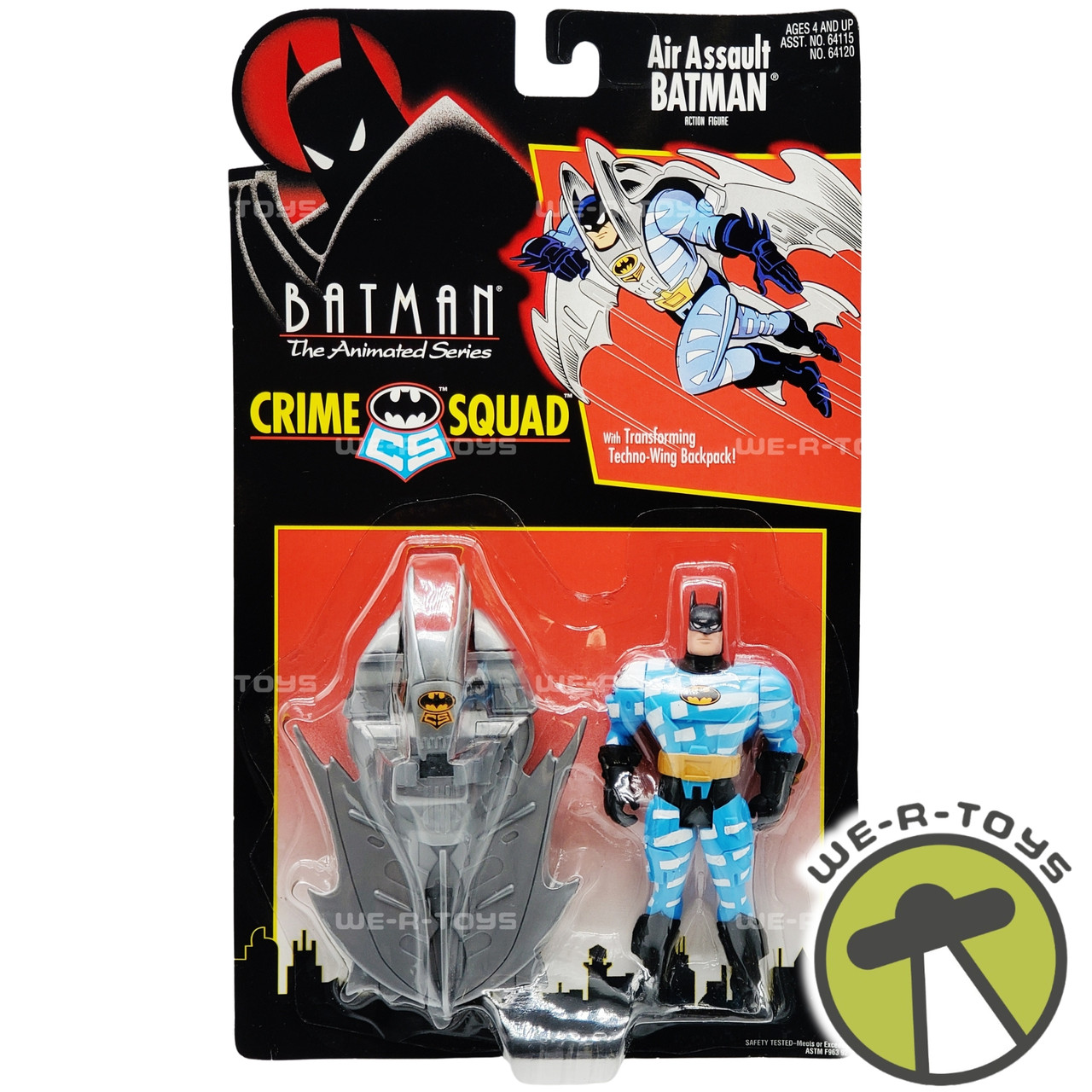 DC Batman The Animated Series Crime Squad Air Assault Batman Figure ...