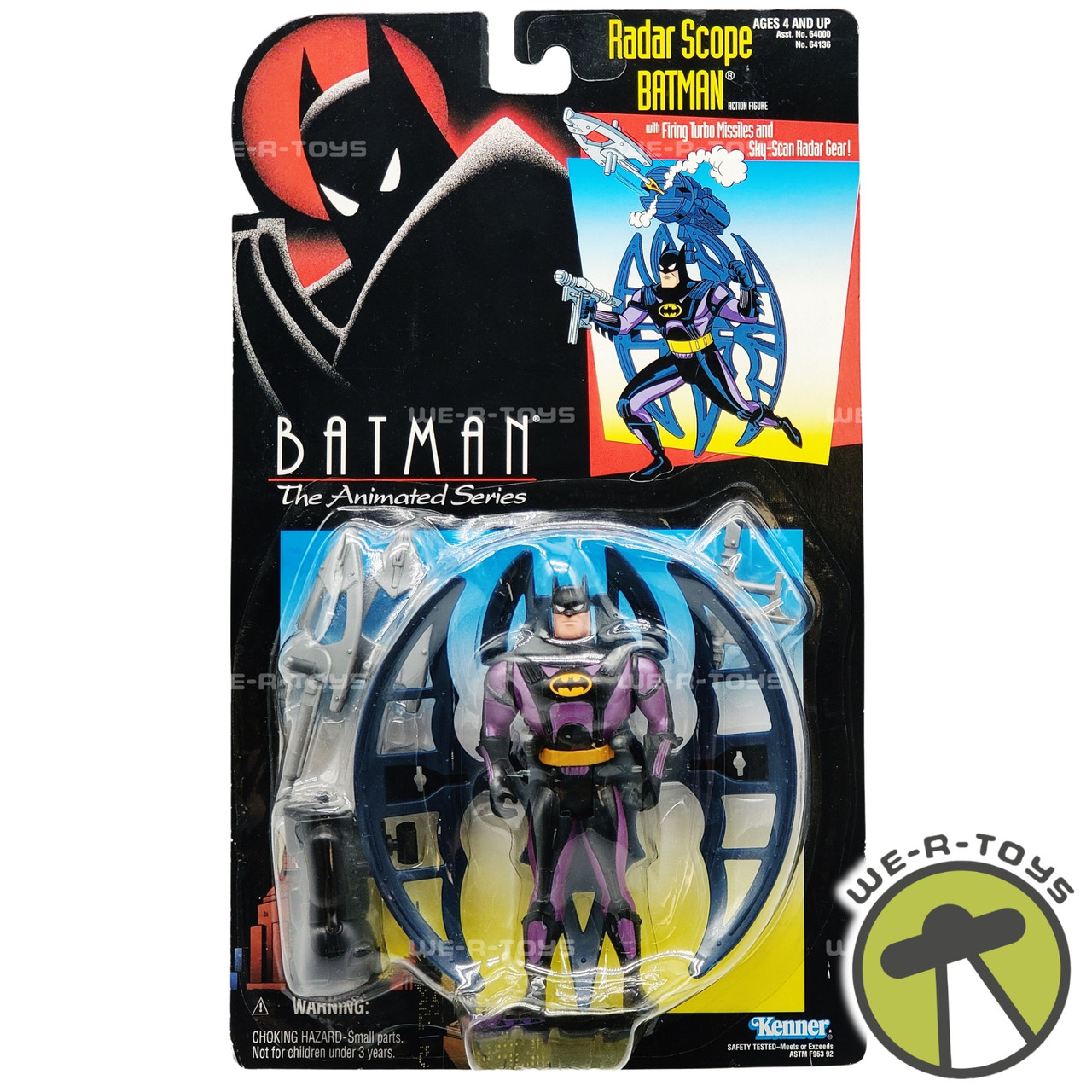 Dc Batman The Animated Series Radar Scope Batman Figure 1995 Kenner