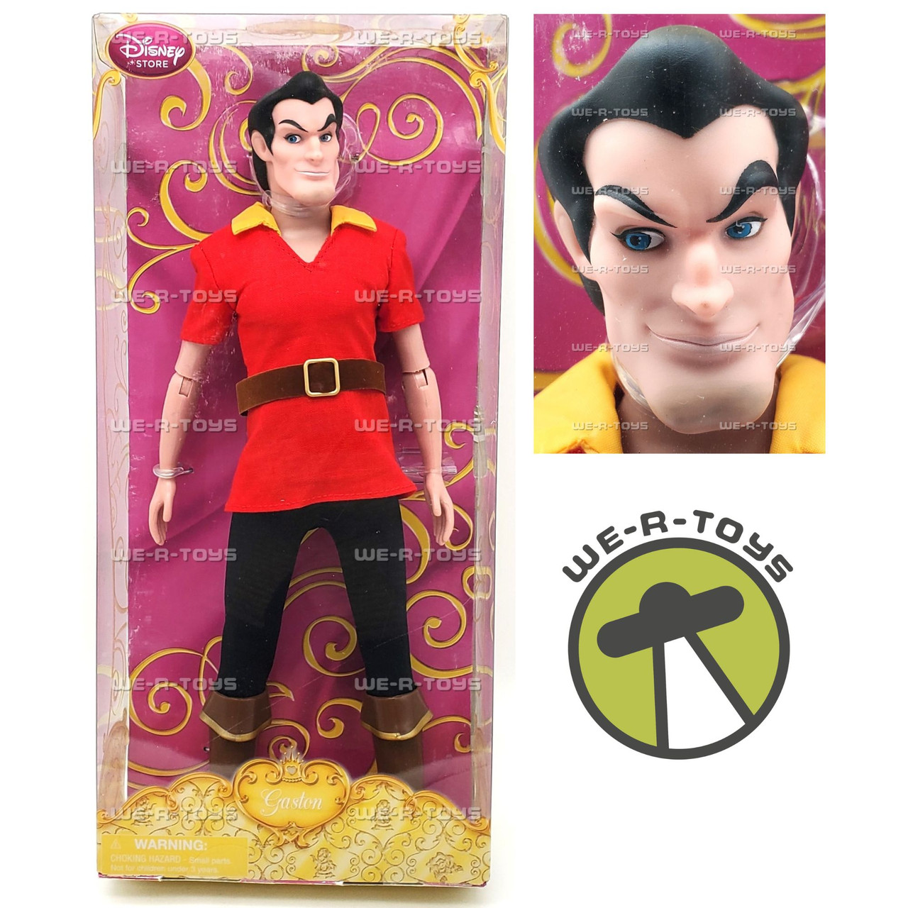 Disney Beauty and the Beast Classic Collection Gaston Doll NRFB - We-R-Toys