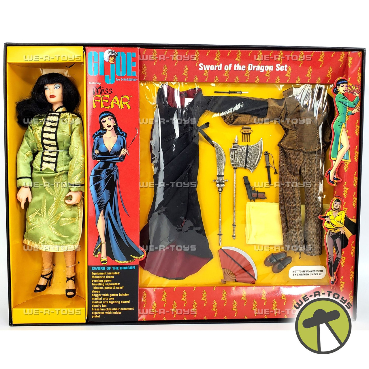 GI Joe Miss Fear Figure Sword of the Dragon Set Elite Force 2003 Hasbro ...