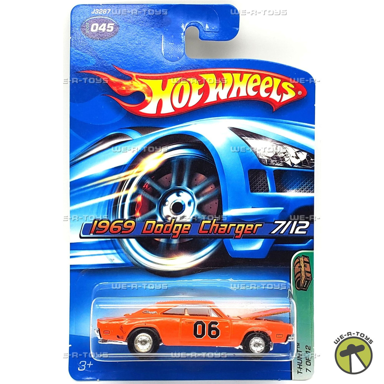 Hot Wheels 1969 Dodge Charger Vehicle 7/12 Treasure Hunt 2006 Mattel # ...