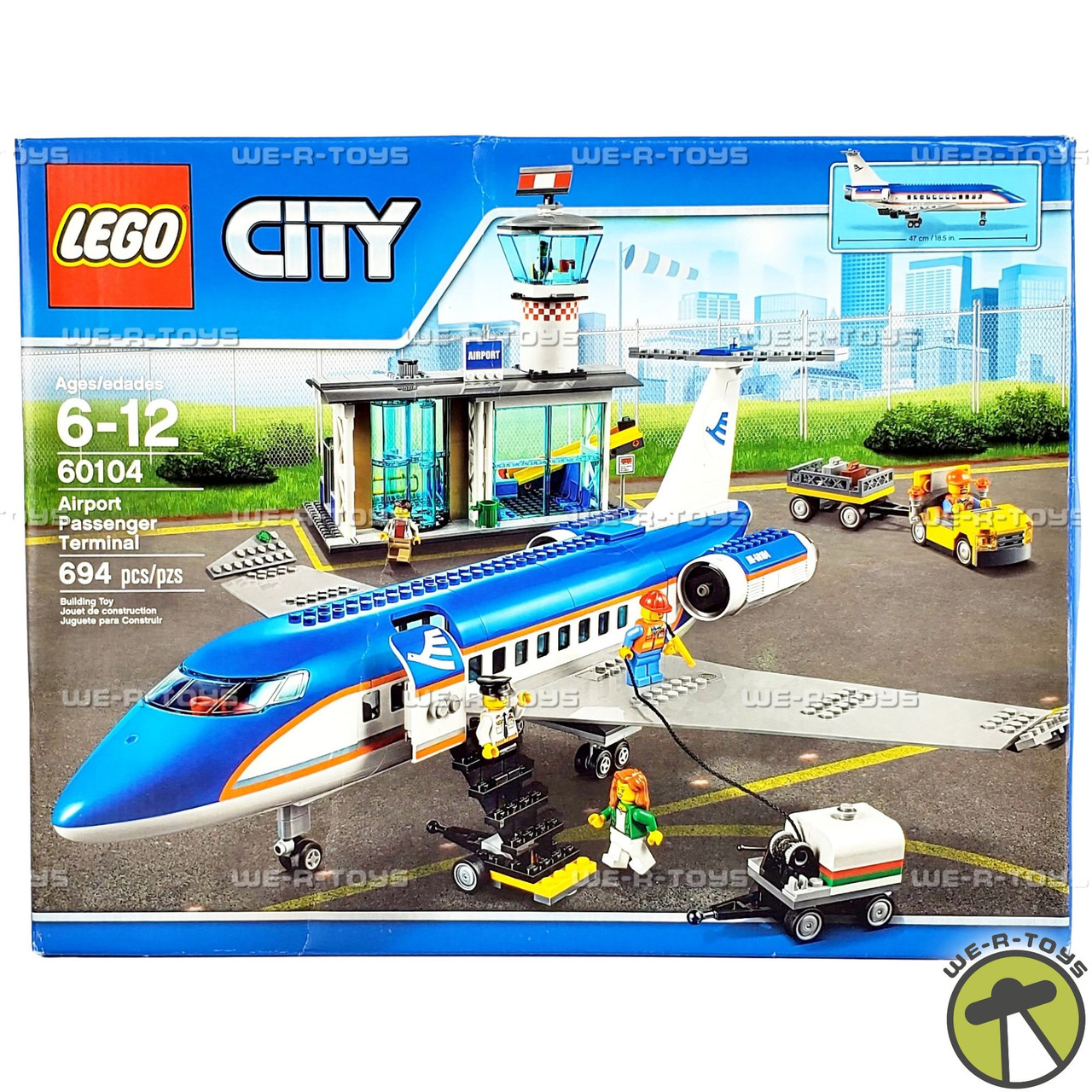 LEGO City Airport Passenger Terminal 694 Piece Building Kit 60104 - We ...