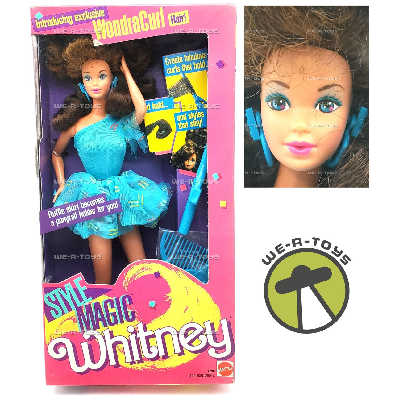 Barbie Style Magic Whitney Doll with Exclusive WondraCurl Hair 1988 ...