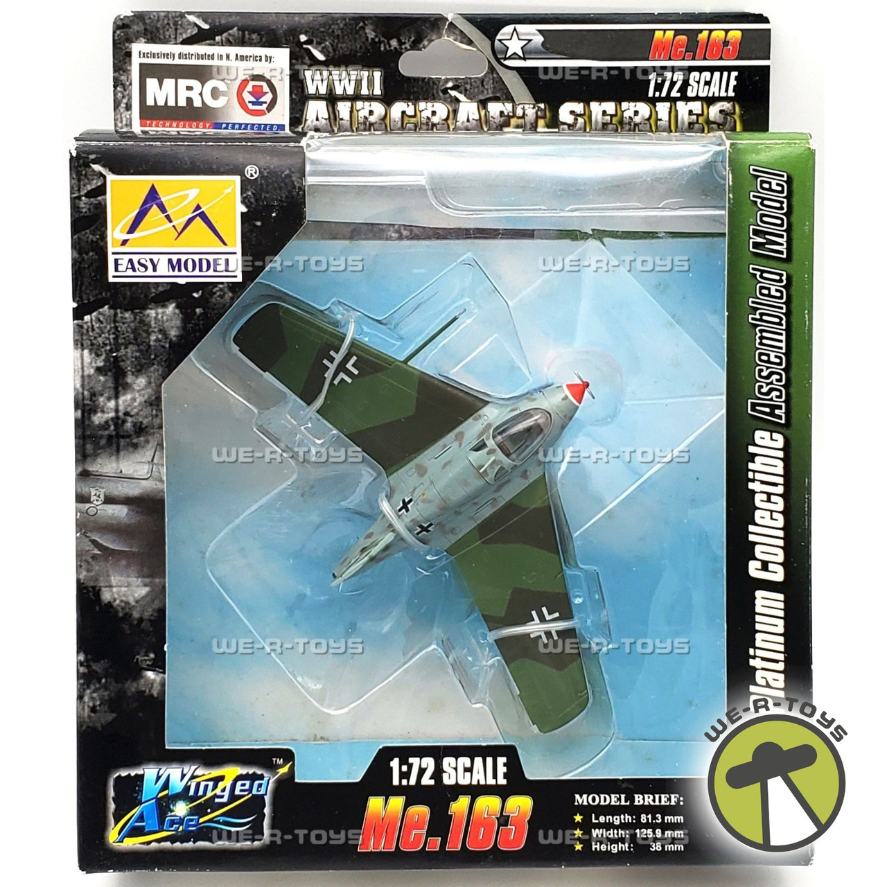 Easy Model WWII Aircraft Series Messerschmitt Me.163 B-1a Winged Ace ...