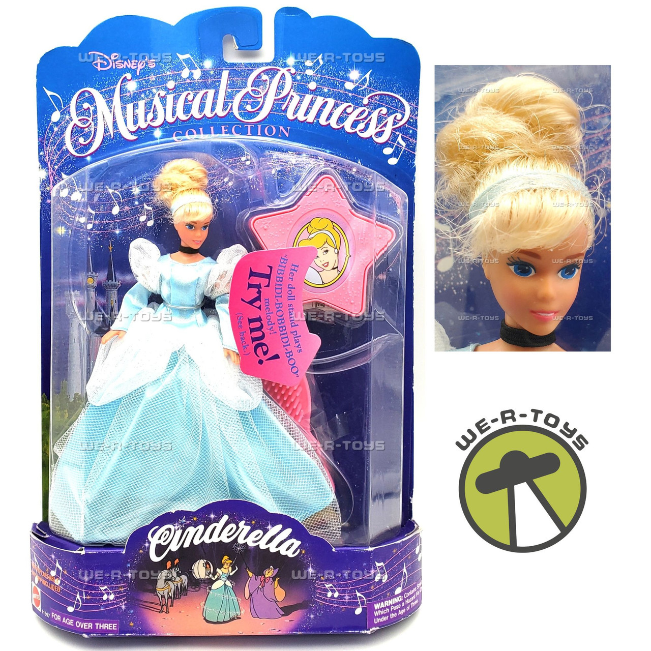 Disney's Musical Princess Collection Cinderella Doll 1994 Mattel #11597 ...