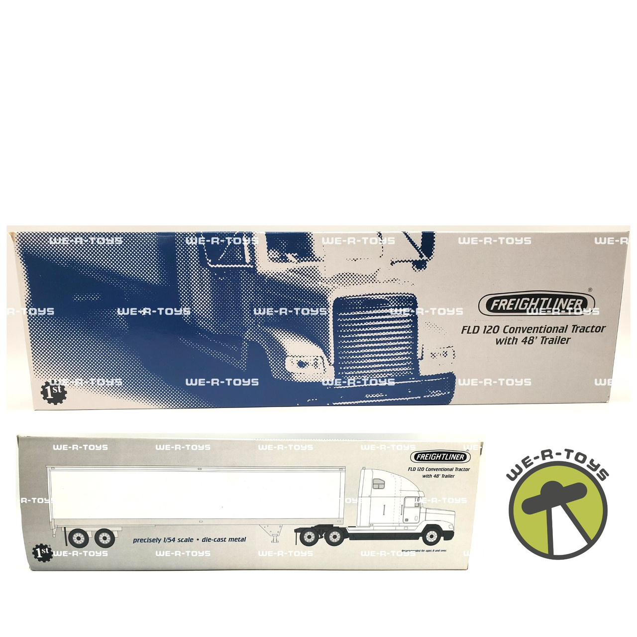 First Gear Freightliner FLD120 Conventional Tractor with 48' Trailer ...