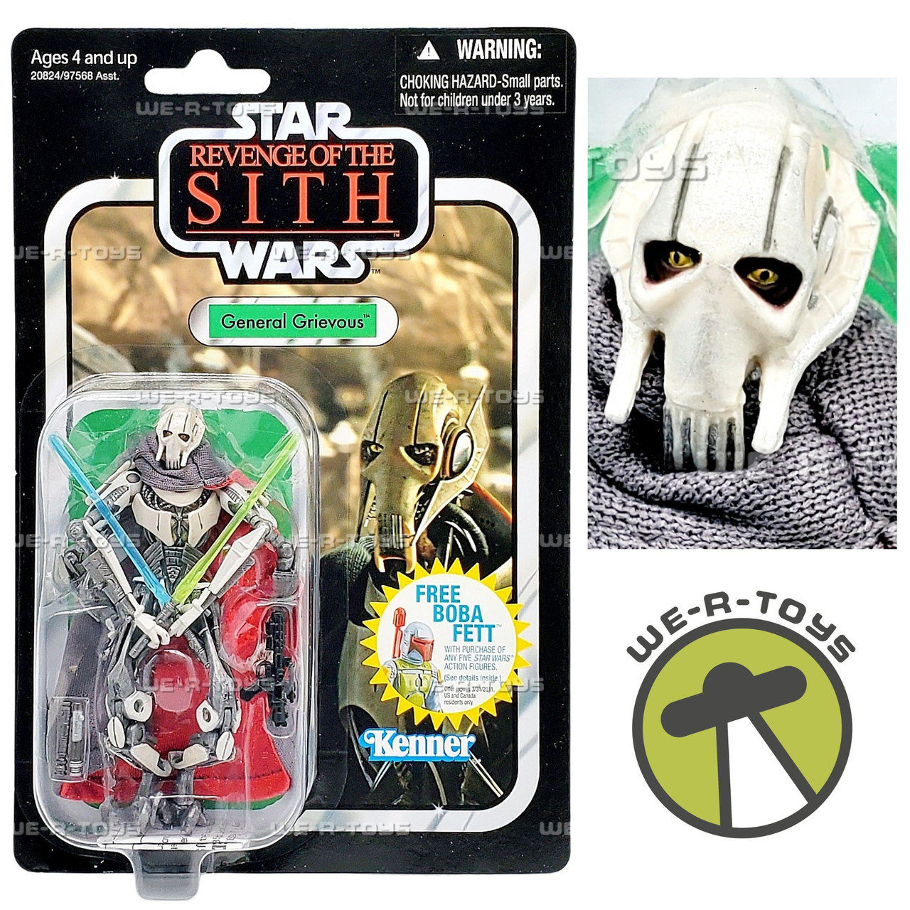 Star Wars General Grievous with Cape Action Figure 2010 Hasbro 20824 ...