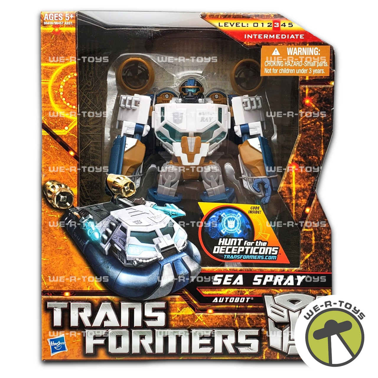 Transformers Sea Spray Autobot Action Figure Voyager Class 2009 Hasbro ...