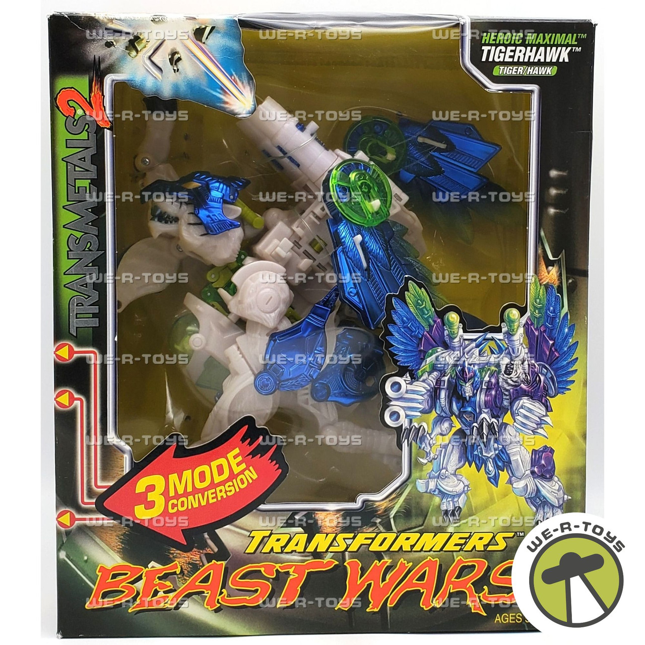 Transformers Beast Wars Transmetals 2 Maximal Tigerhawk Figure Kenner ...