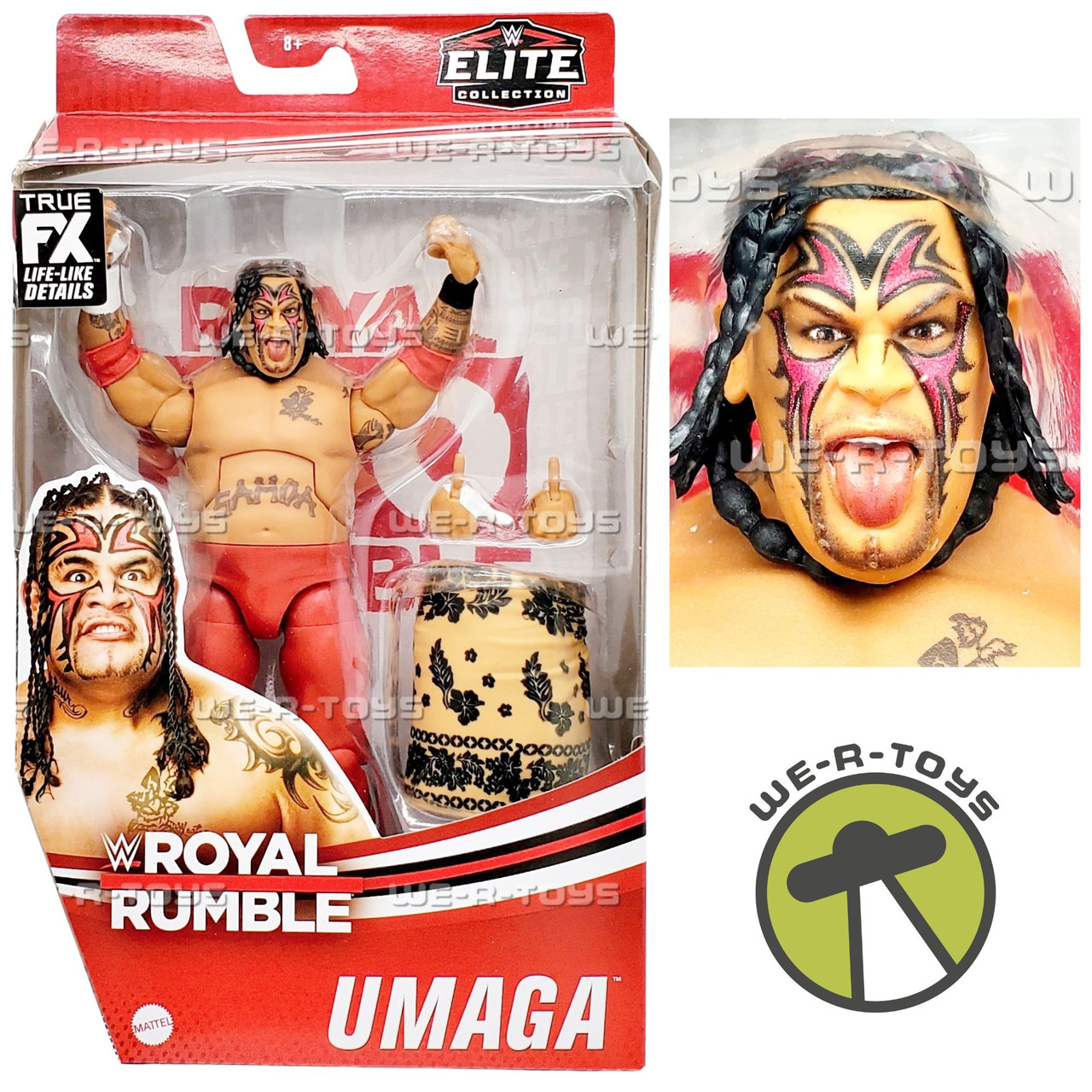 WWE Royal Rumble Elite Collection Umaga Action Figure 2020 Mattel GYC26 ...
