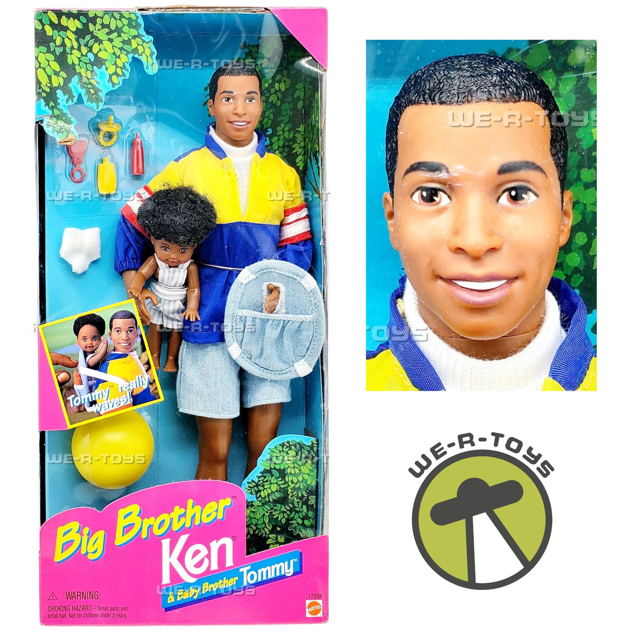 Big Brother Ken and Baby Brother Tommy Barbie African American Doll Set ...