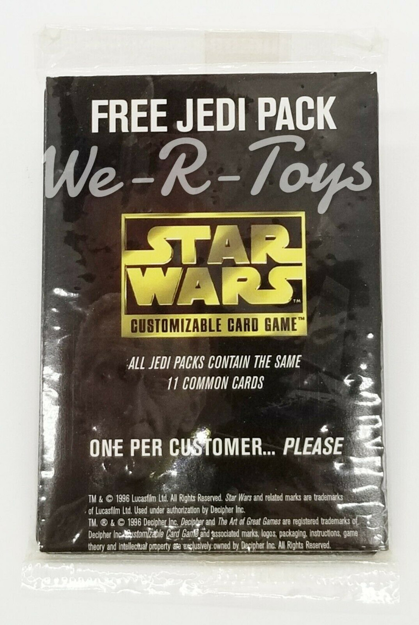 Star Wars CCG Customizable Card Game SWCCG Free Jedi Pack Sealed 11 ...