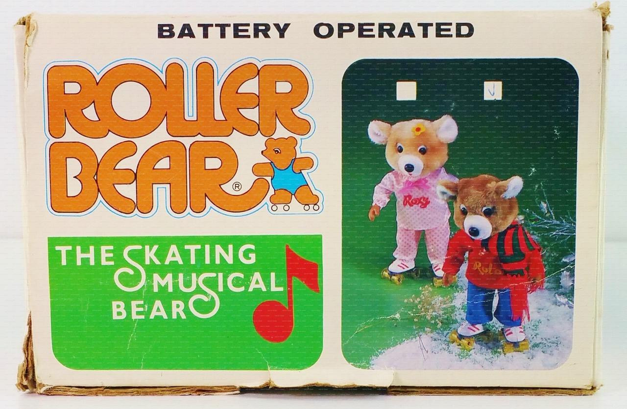 Roller Bear Rolo The Skating Musical Bear Vintage WORKS 1980's USED ...