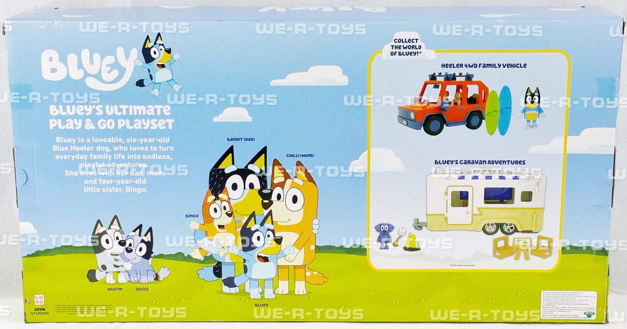 Bluey's Ultimate Play & Go Playset 14 Pieces With Case 2018 BBC Studios ...