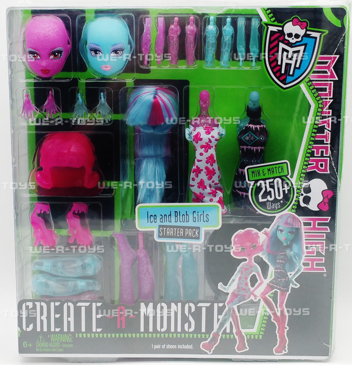 Monster High Create-A-Monster Ice & Blob Girls Starter Pack Mattel 2012 ...