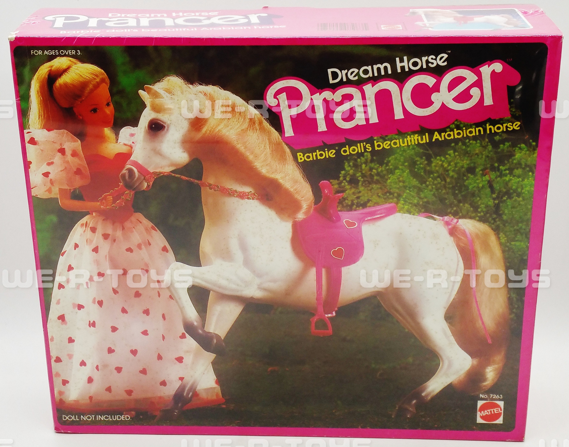 Barbie Dream Horse Prancer White Arabian Horse Playset Mattel 1983 No ...